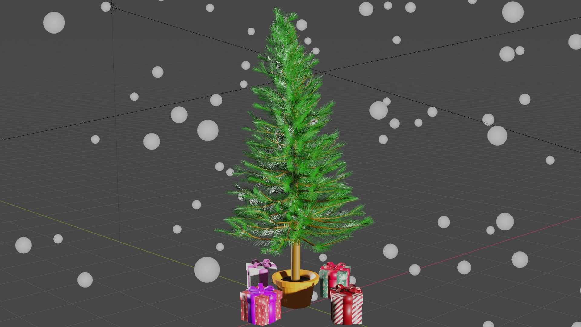 3D Model Christmas Tree Gift Box - TurboSquid 2186468