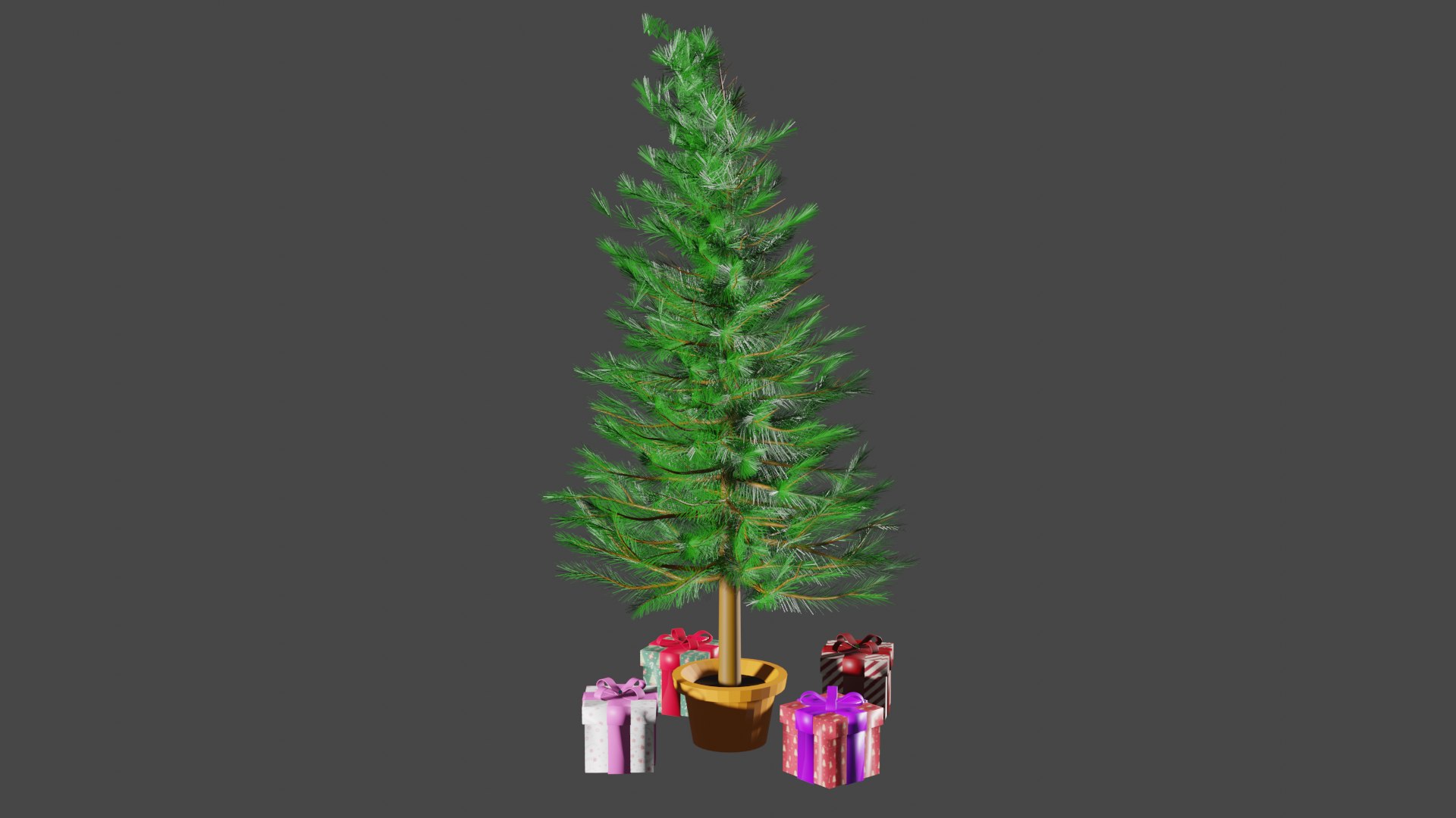 3D Model Christmas Tree Gift Box - TurboSquid 2186468