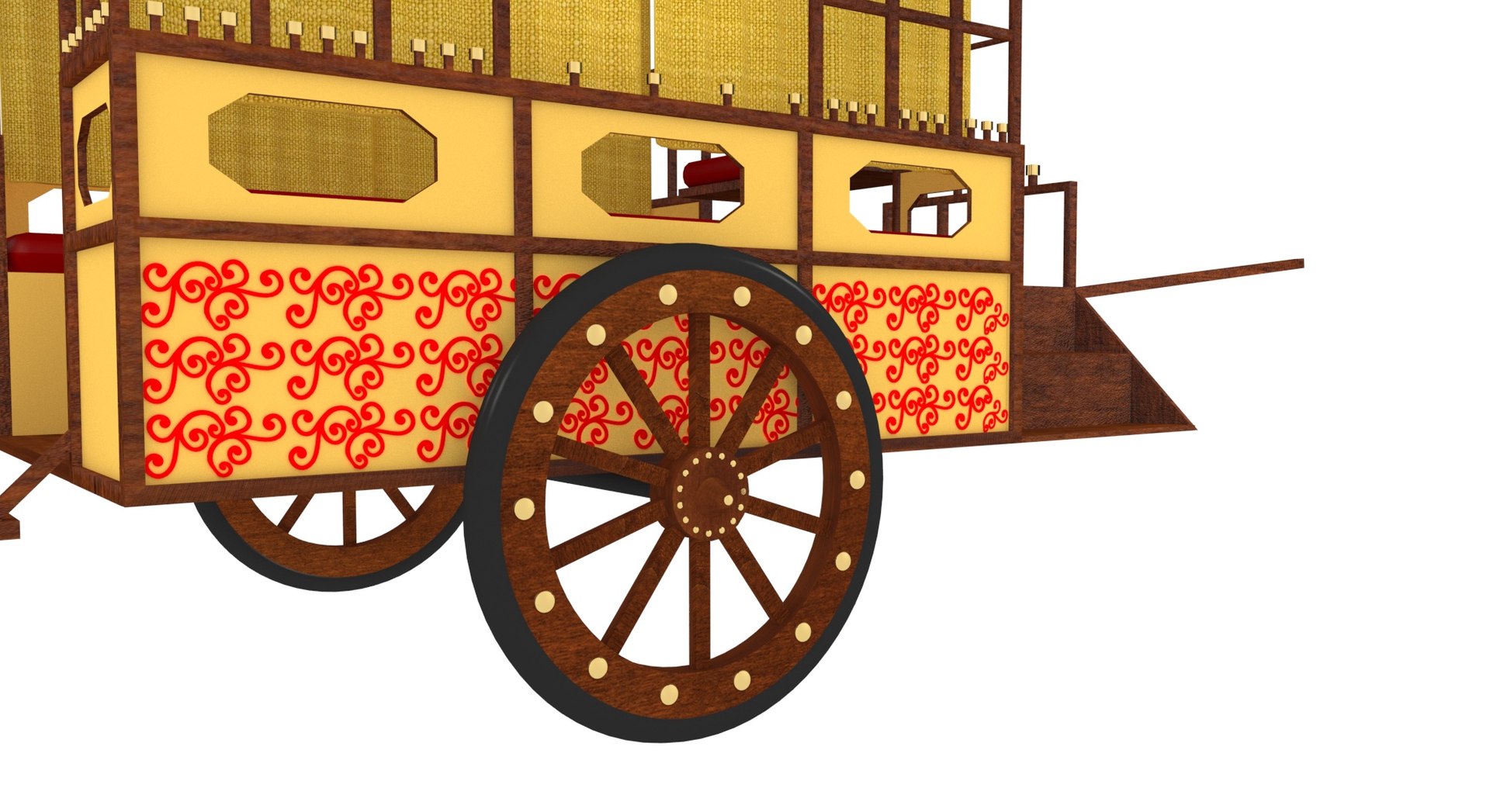 Chinese Horse Carriage Model - TurboSquid 2187965