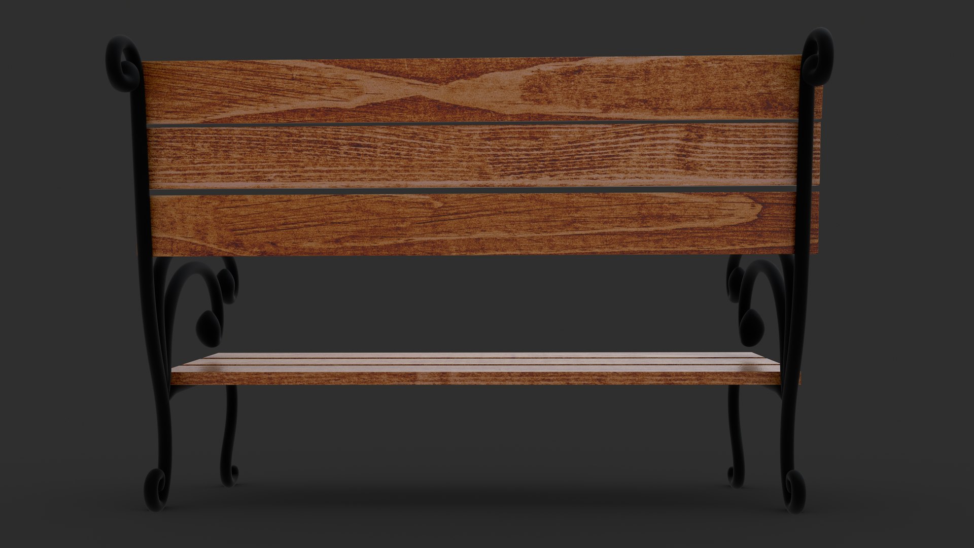 Classic Park Bench 3D Model - TurboSquid 2185604