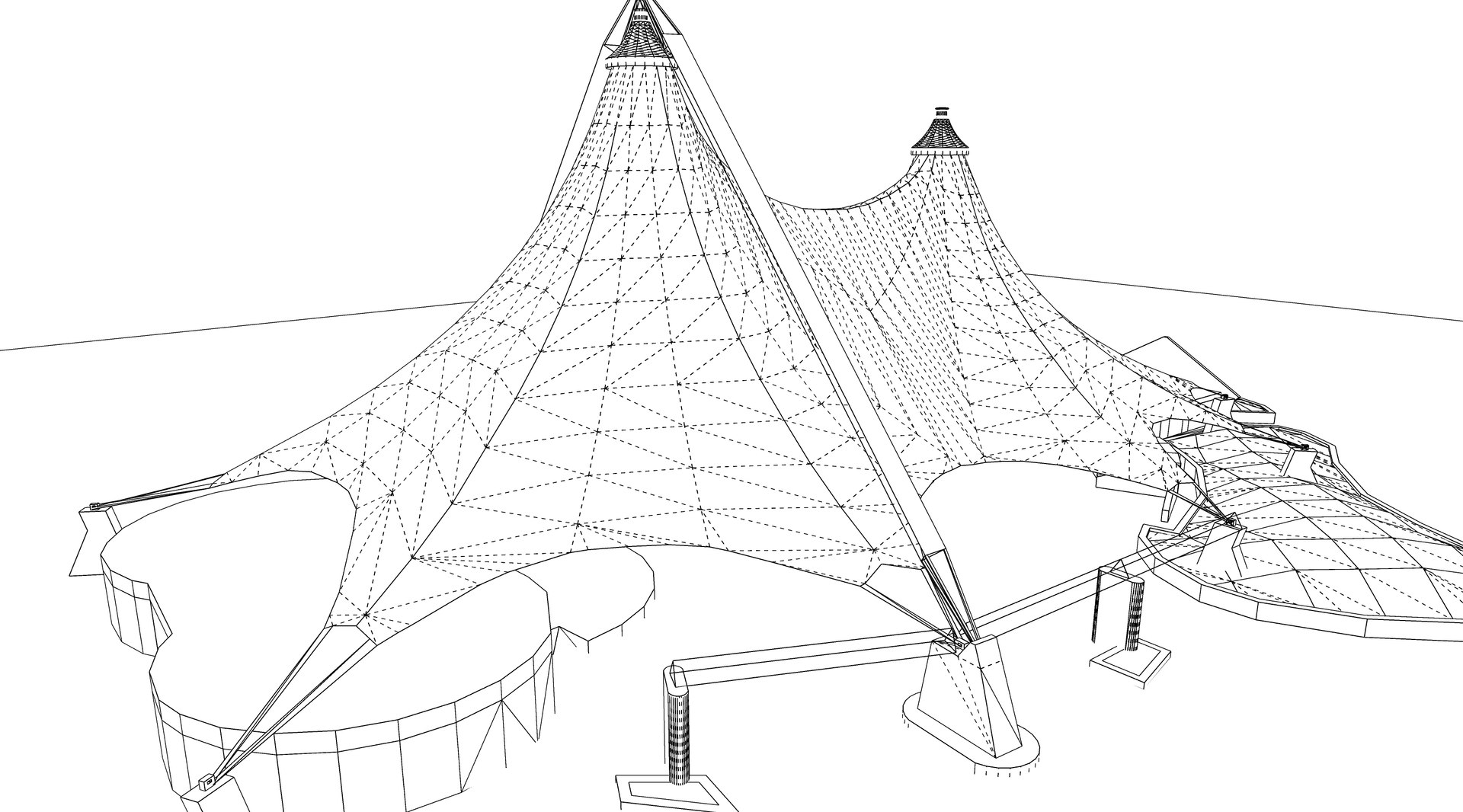 3D Tensile Structures Collection -A3 - TurboSquid 2385484