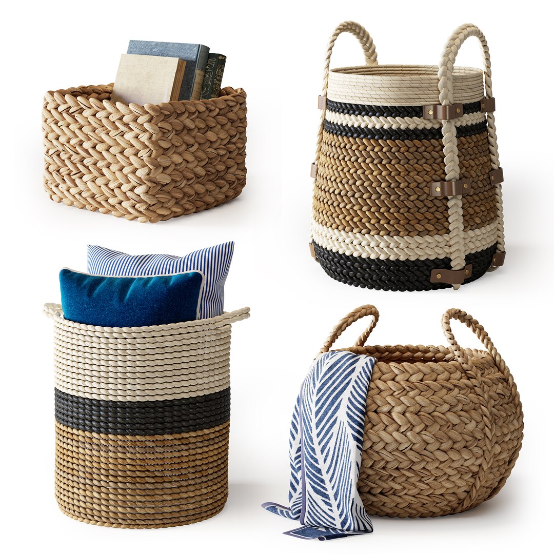 Baskets Set 22 Model - TurboSquid 2068492