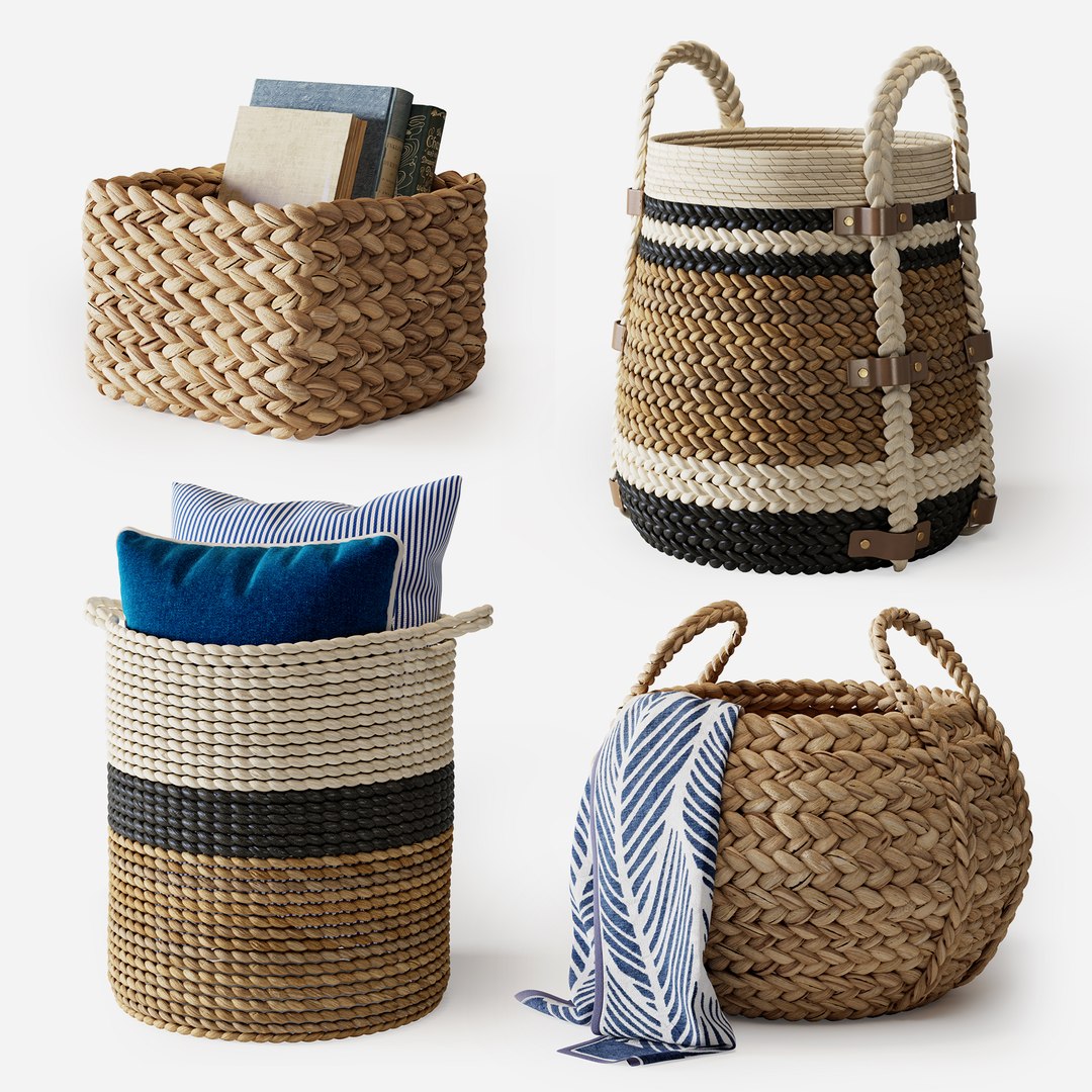 Baskets Set 22 Model - TurboSquid 2068492