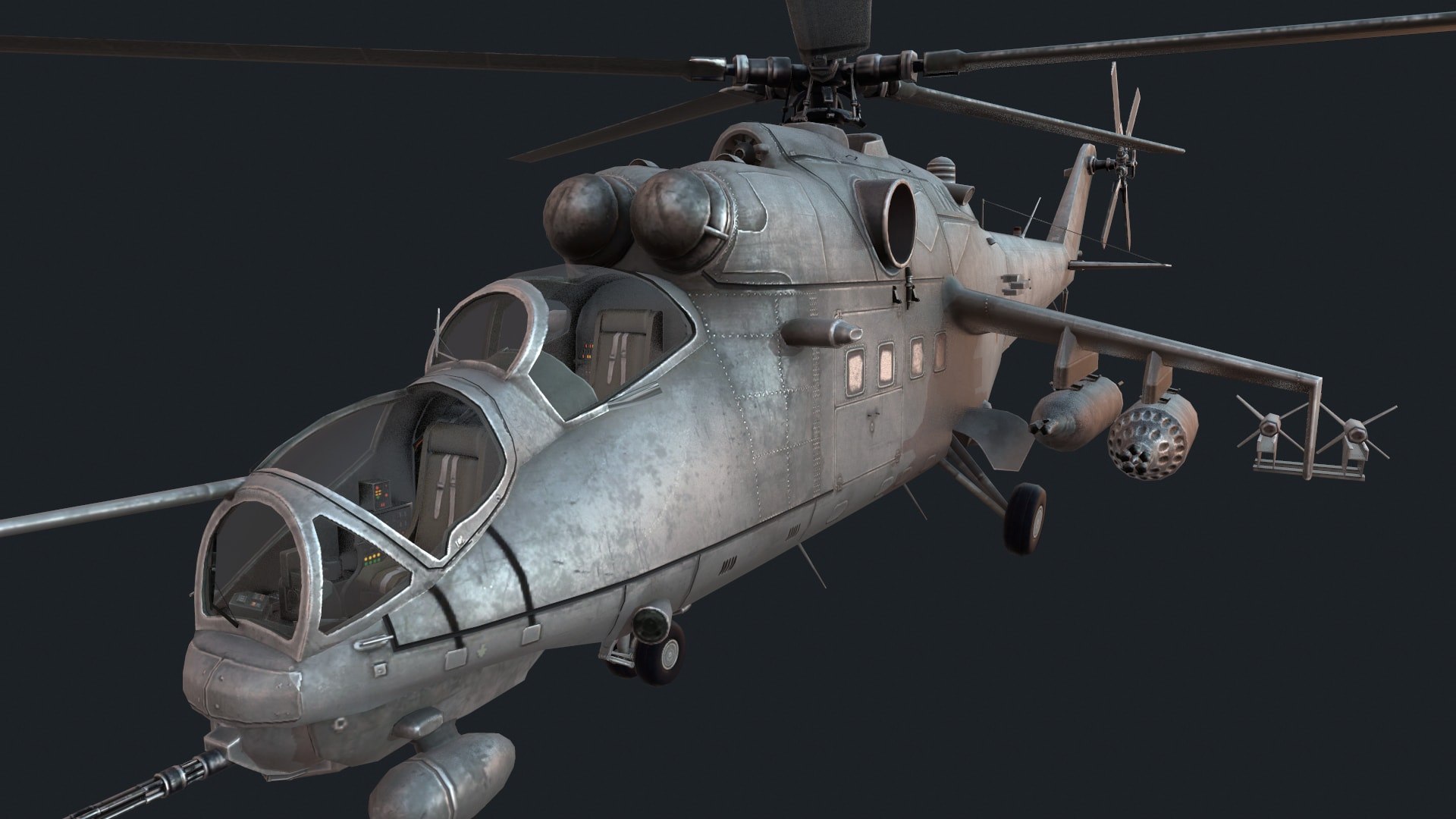 3D Model Mi-35m Helicopter Attack - TurboSquid 1539438