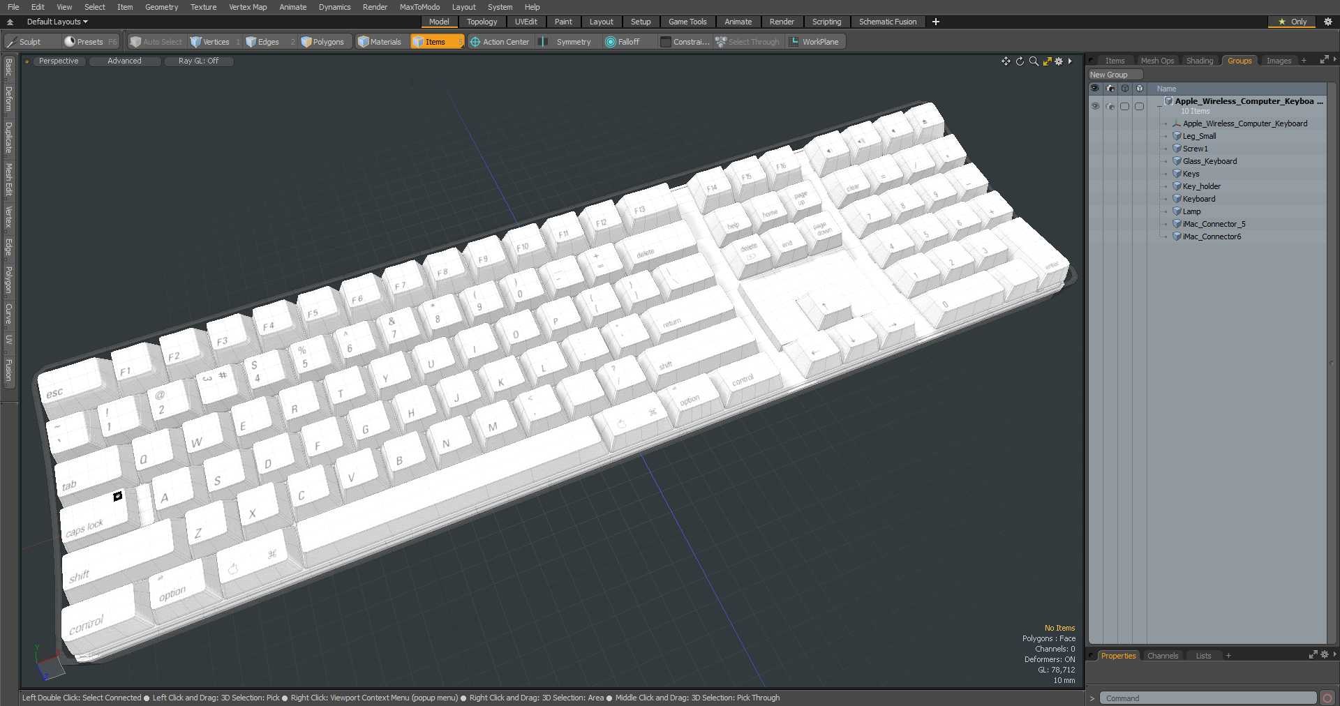 3D Apple Wireless Computer Keyboard Model - TurboSquid 2208606