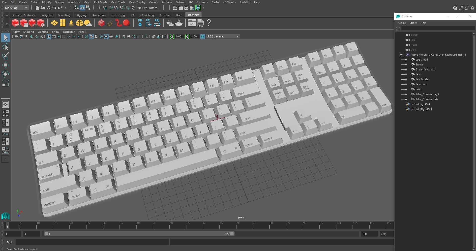 3D Apple Wireless Computer Keyboard Model - TurboSquid 2208606