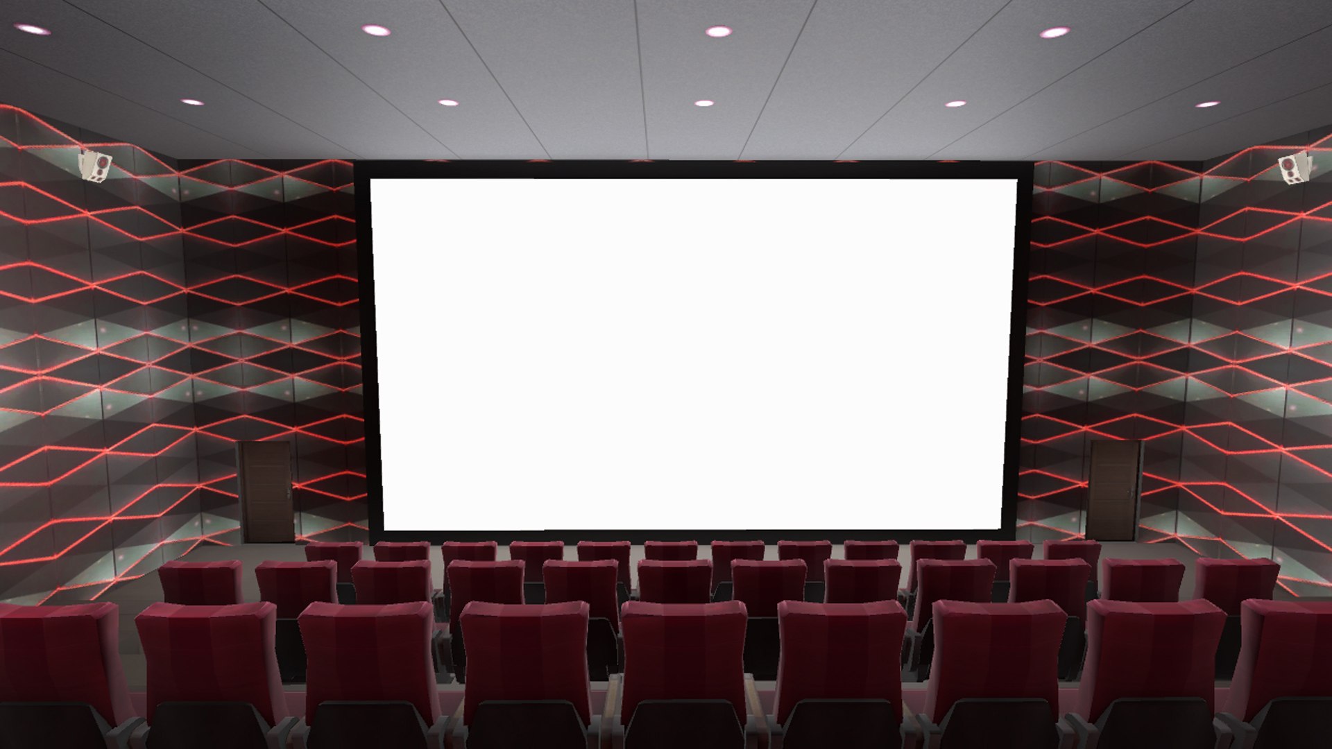 3D Modern Cinema Halls 4 Scenes Model - TurboSquid 2394746