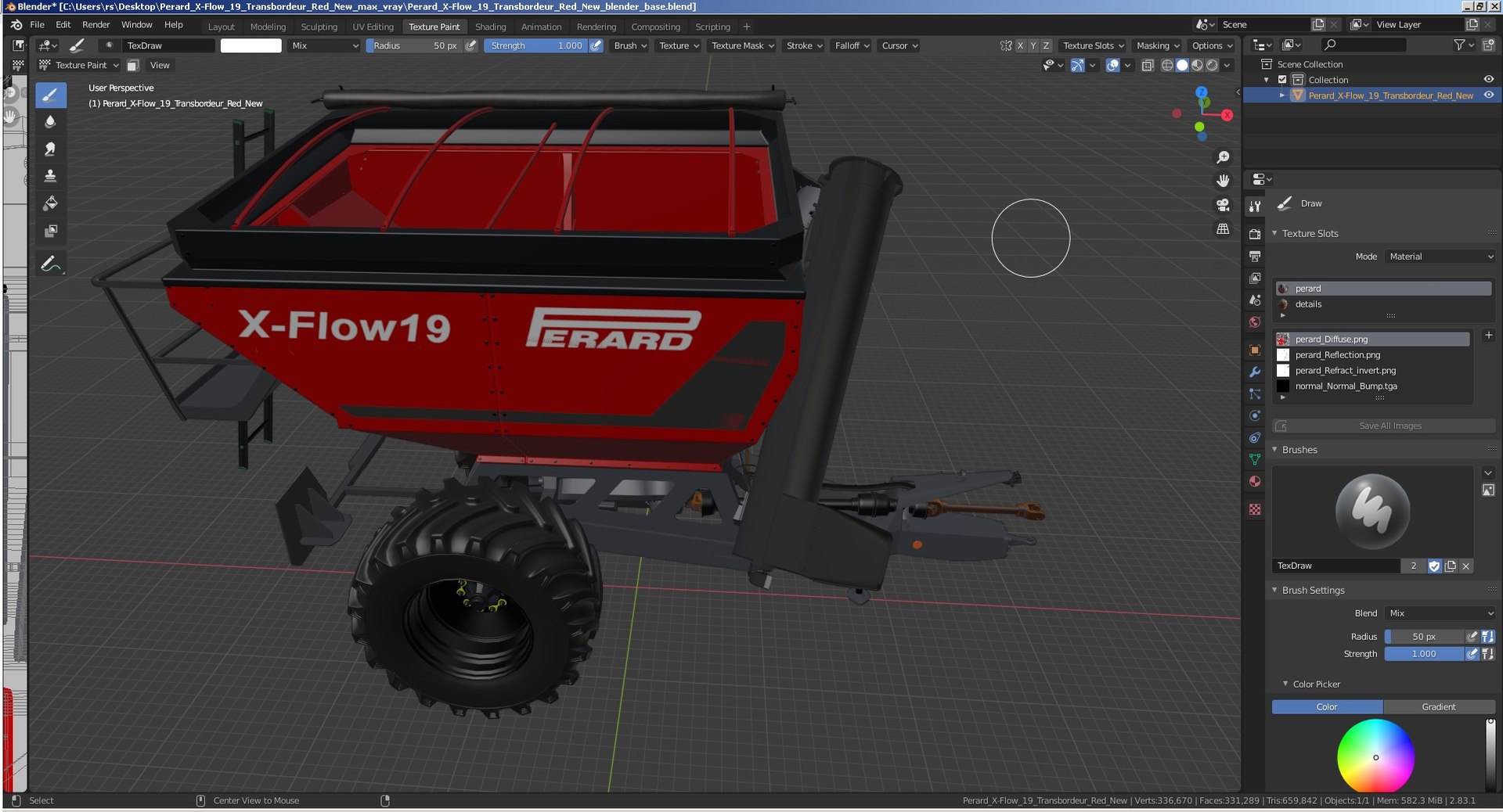 3D Perard X-Flow 19 Transbordeur Red New - TurboSquid 1727816