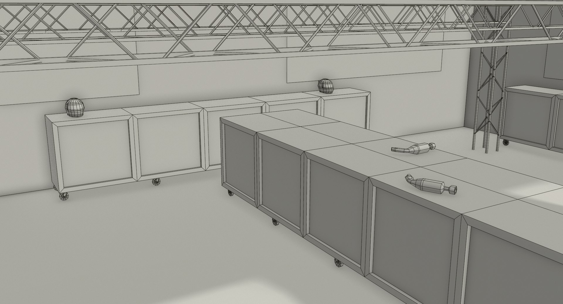 Low-poly race track pit 3D model - TurboSquid 1367523