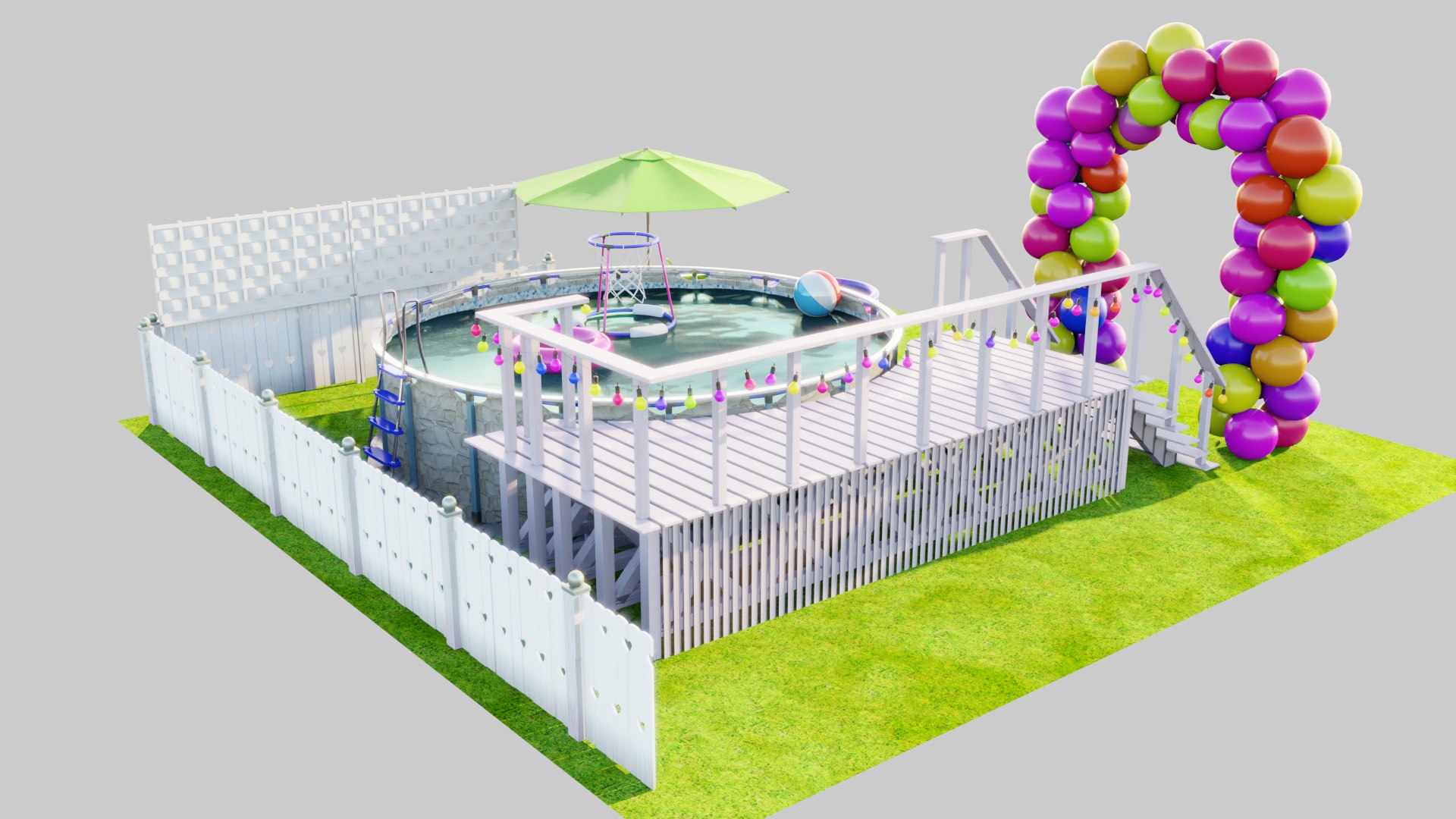 Pool Party 3D - TurboSquid 2252803