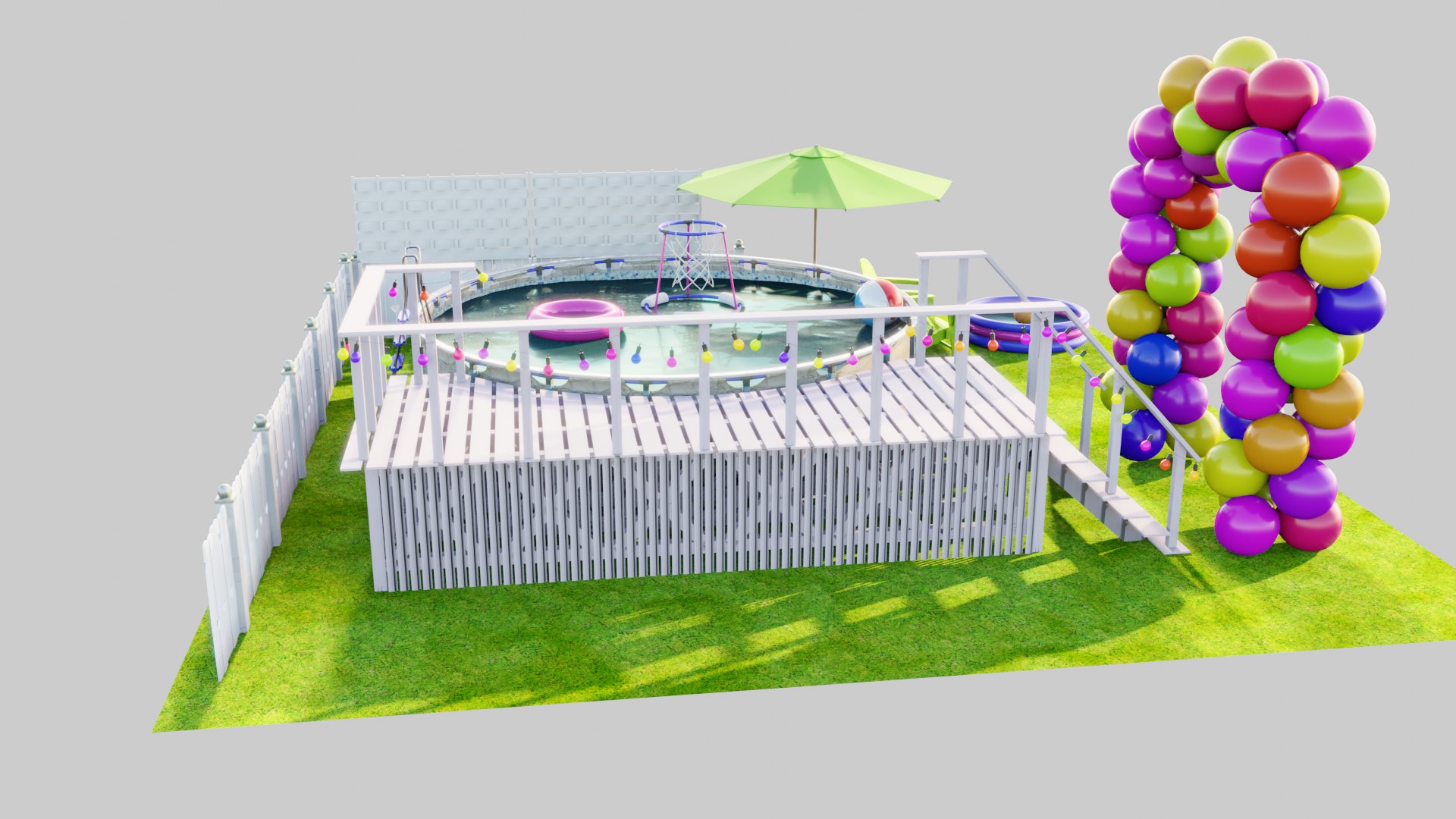 Pool Party 3D - TurboSquid 2252803