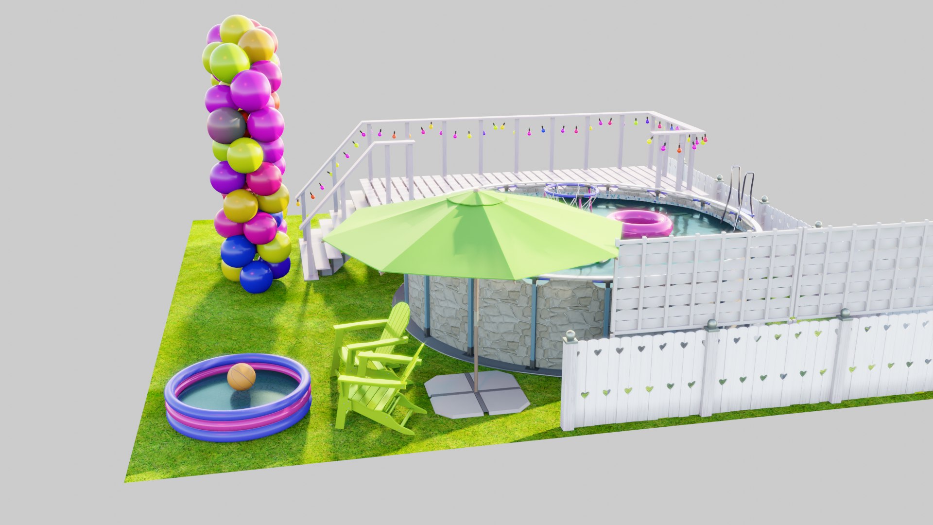 Pool Party 3D - TurboSquid 2252803