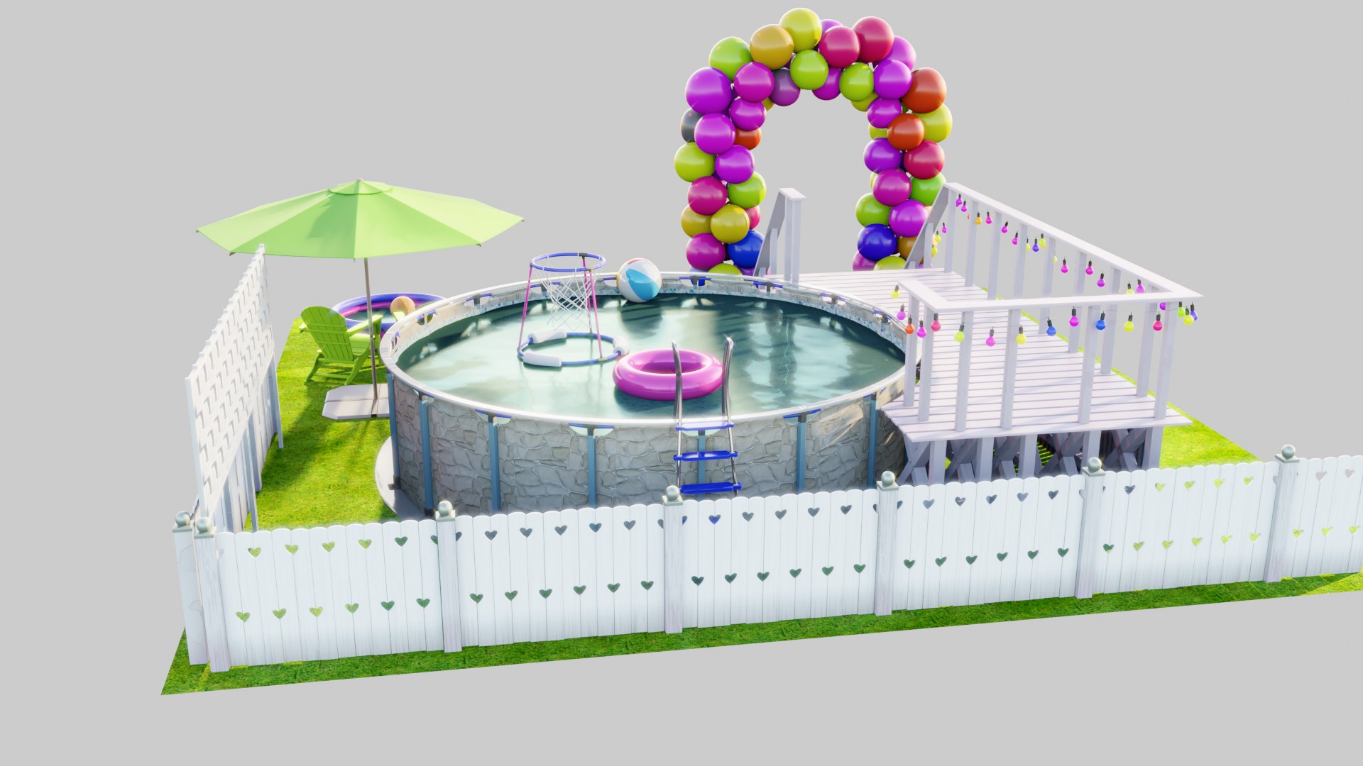 Pool Party 3D - TurboSquid 2252803