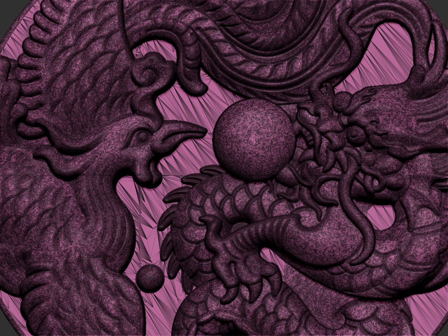 3D Model Dragon And Phoenix - TurboSquid 2038311