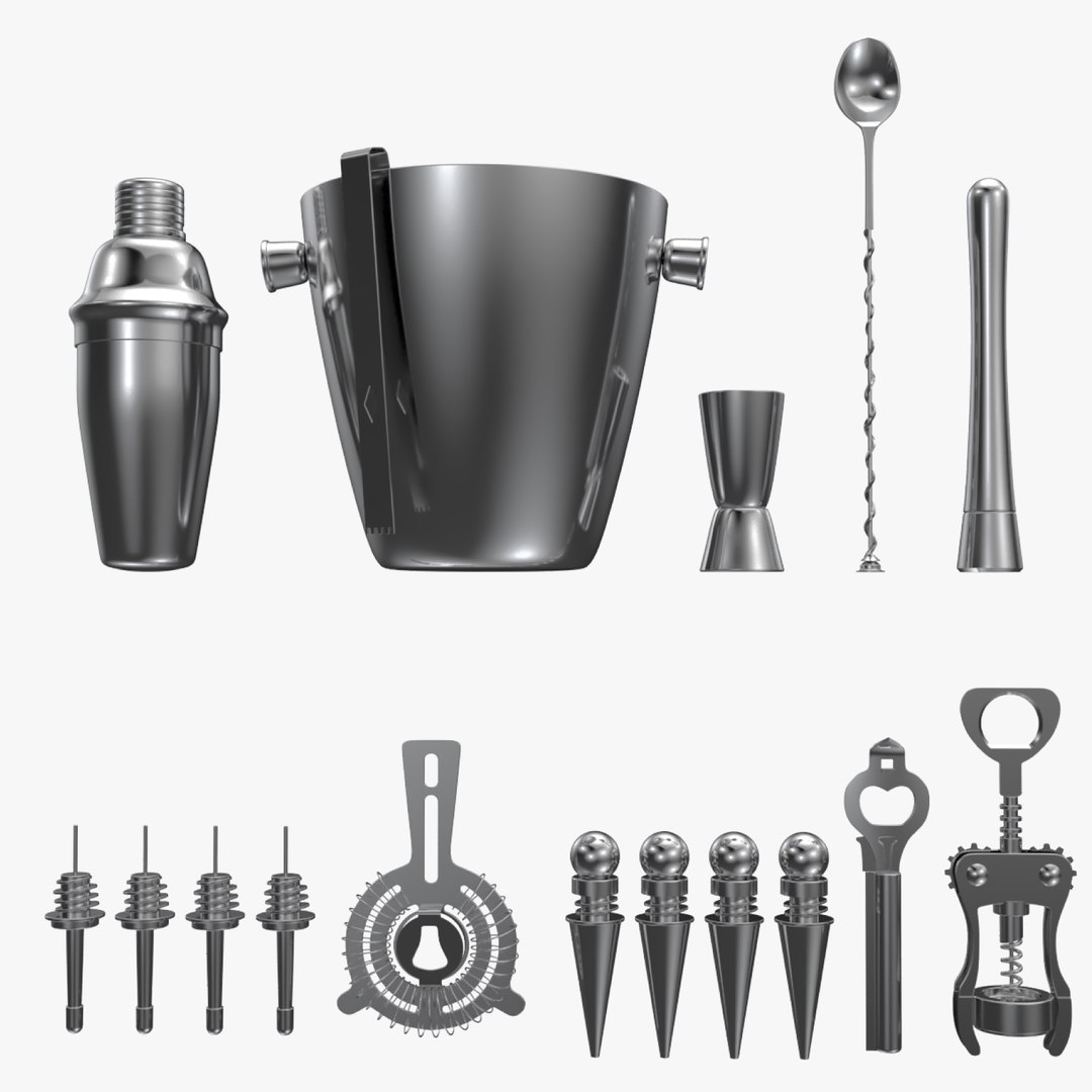 COCKTAIL SET 3D Model - TurboSquid 2013105