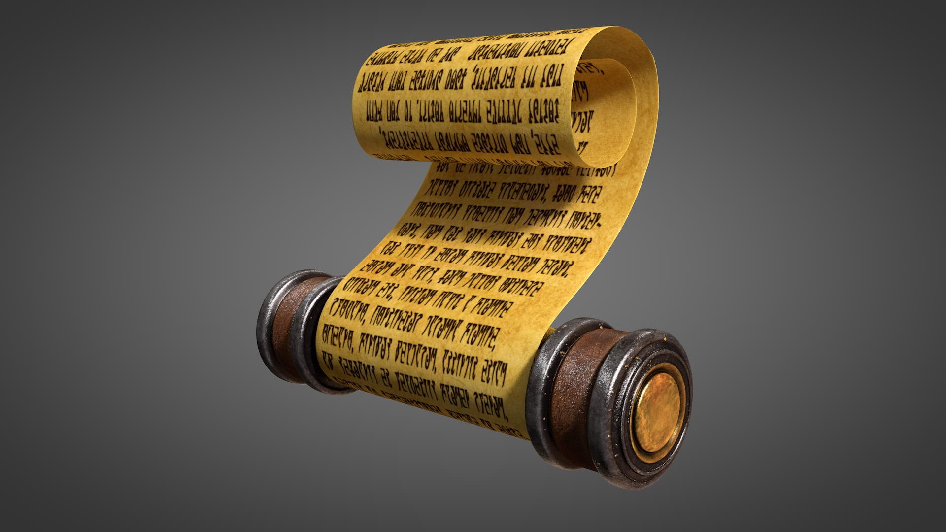 Paper Scroll 3D Model - TurboSquid 1334380