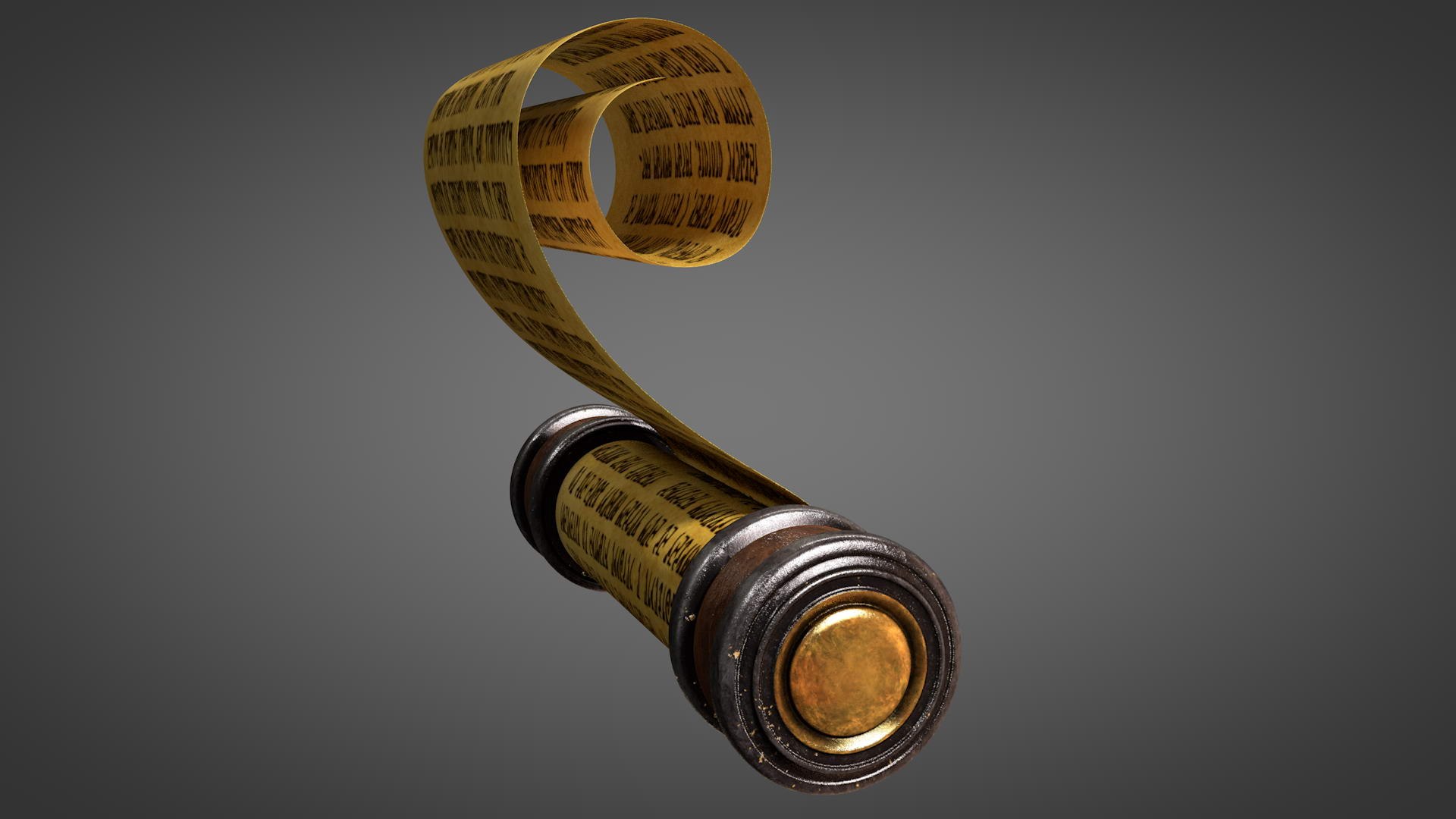 Paper Scroll 3D Model - TurboSquid 1334380