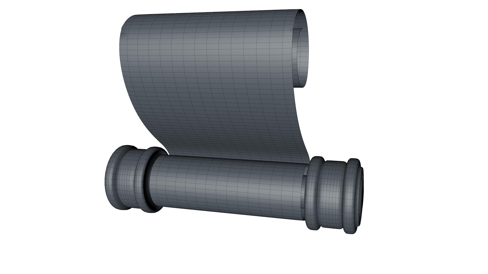 Paper Scroll 3D Model - TurboSquid 1334380