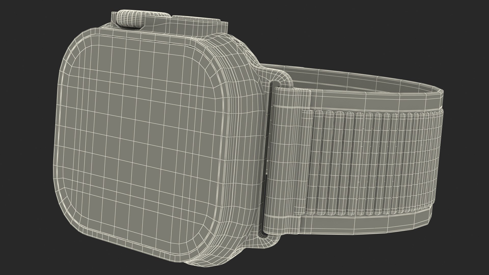 Apple Watch Ultra Trail Loop Black-Gray 3D - TurboSquid 1984129