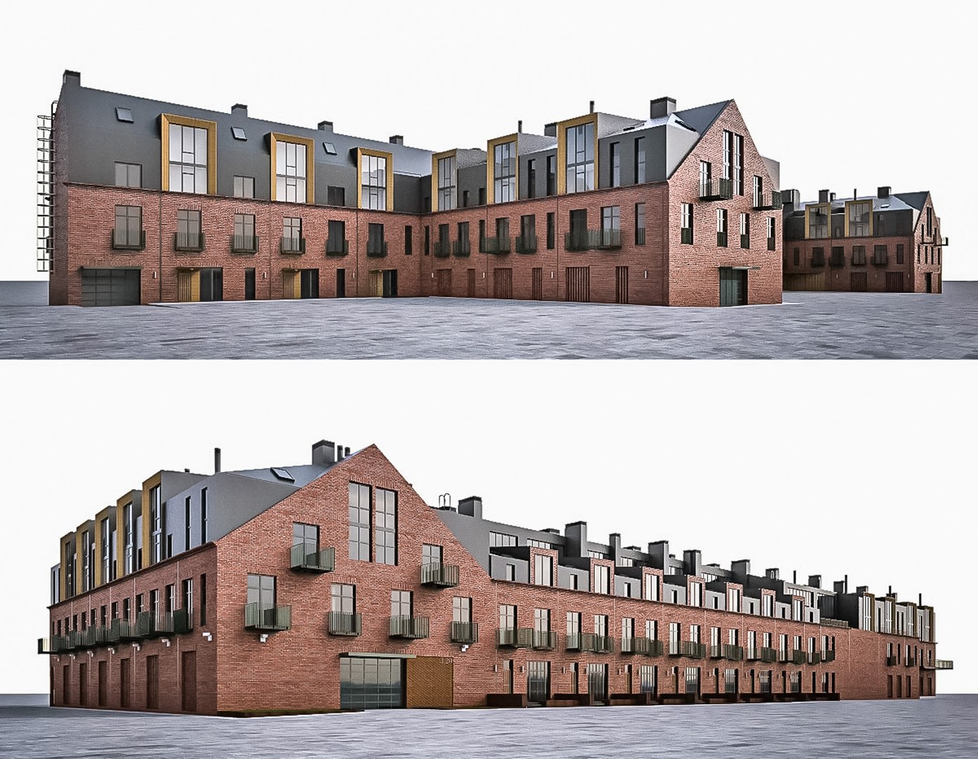 Modern Loft Building Model - TurboSquid 1751290