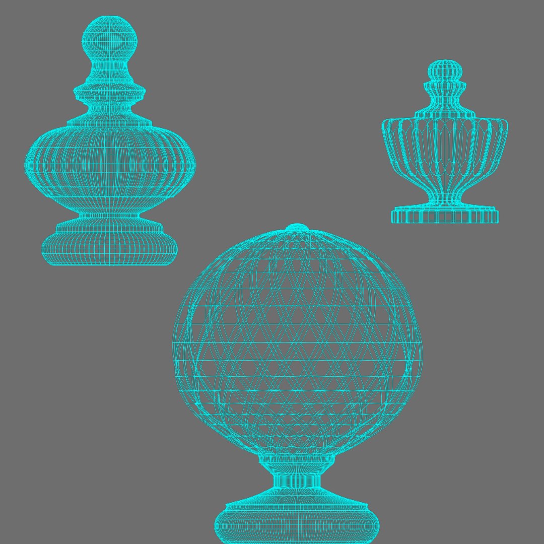 3D 3D Finials Model - TurboSquid 2438122