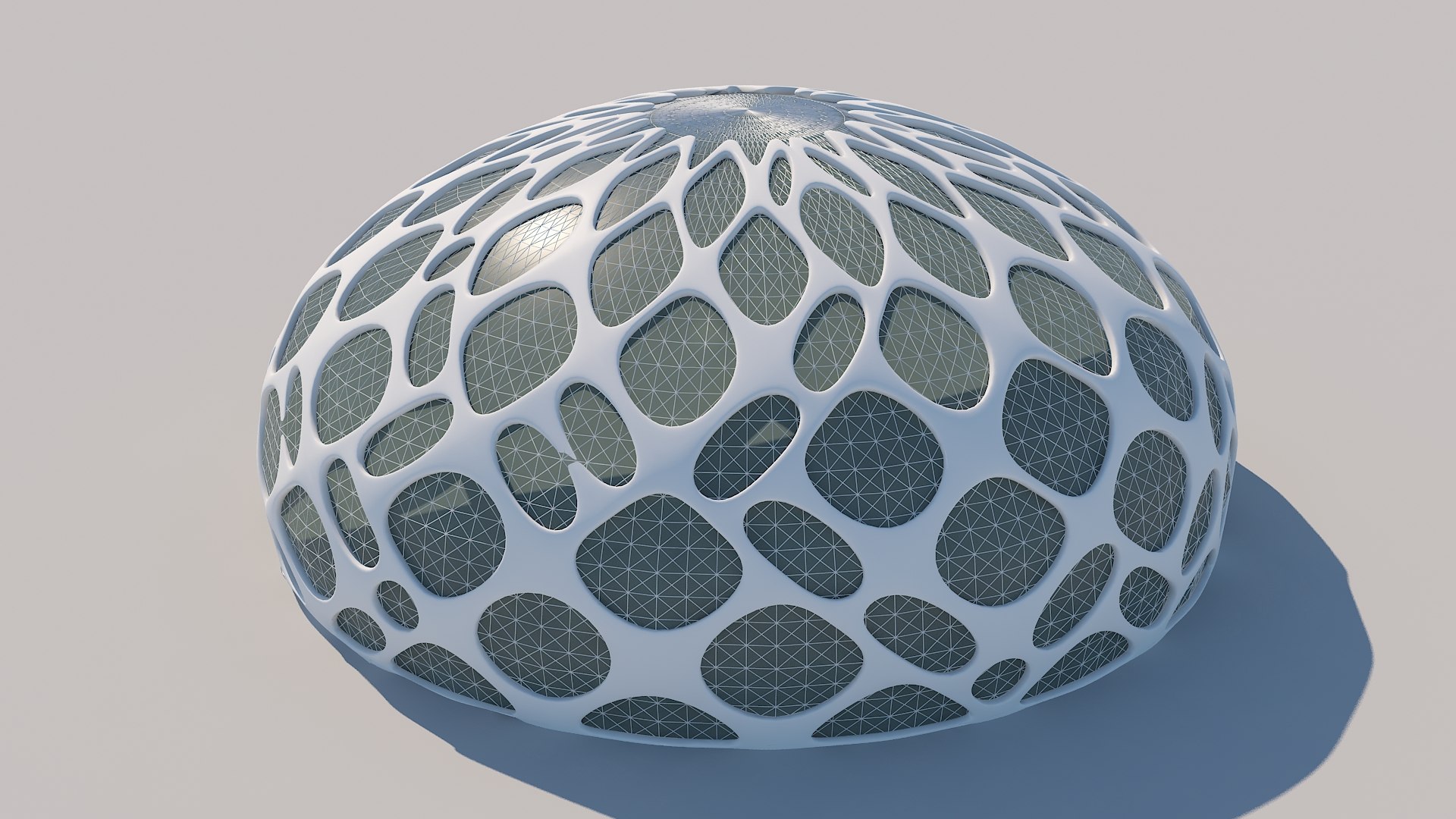 3D Organic Circular Building Model - TurboSquid 2128535