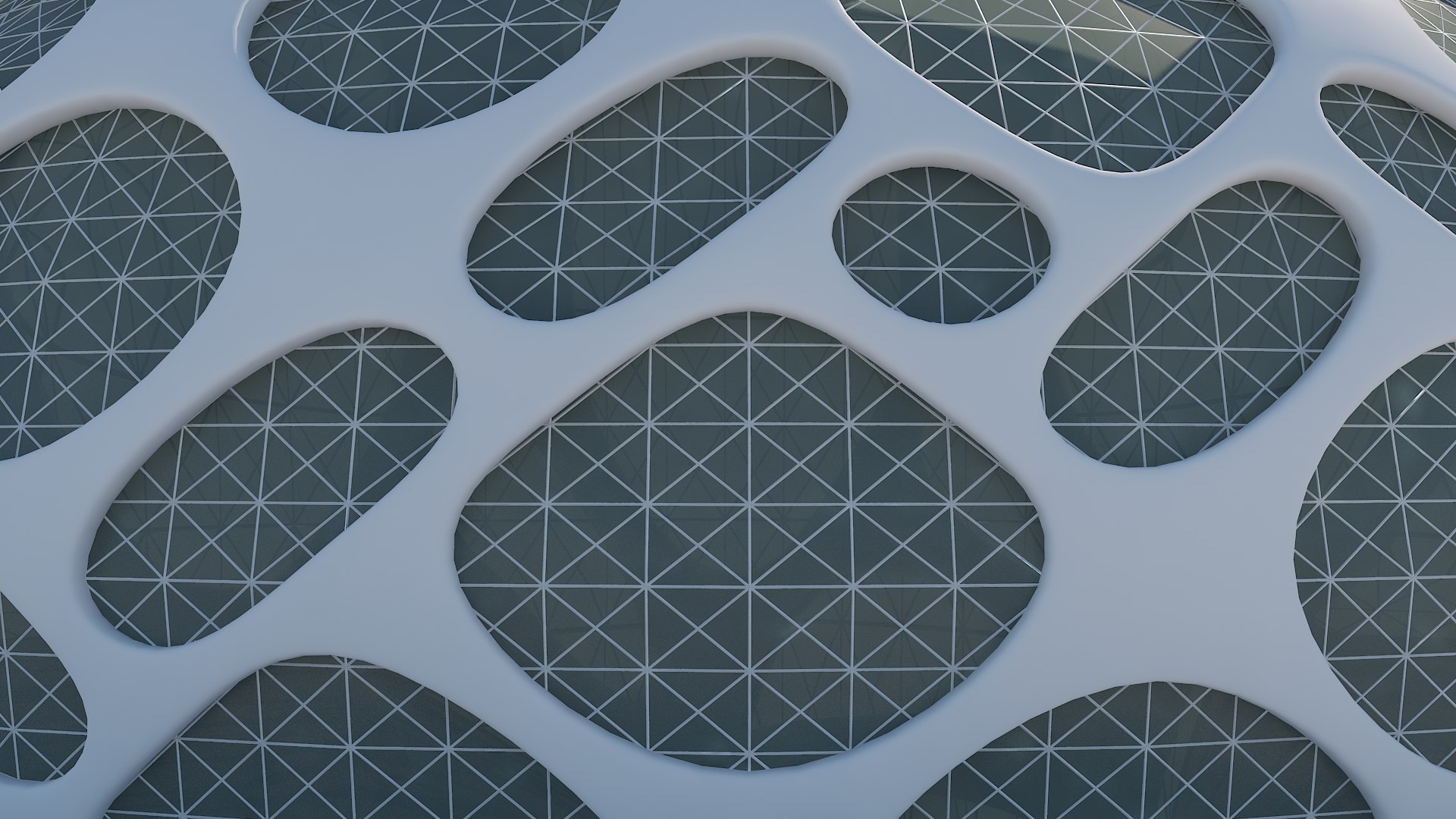 3D Organic Circular Building Model - TurboSquid 2128535