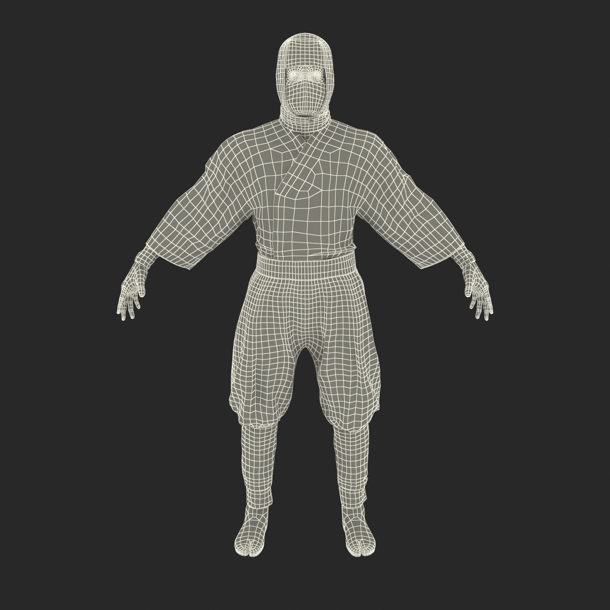 Ninja rigged 3D - TurboSquid 1151640