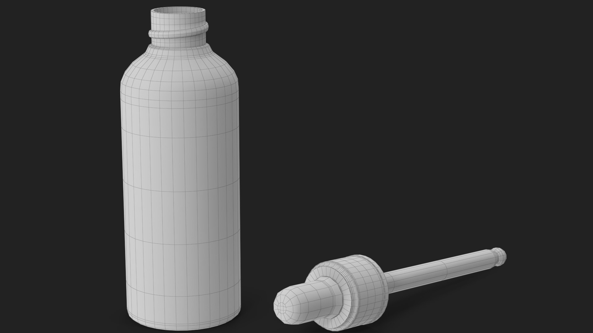 3D container cosmetic dropper 100 model - TurboSquid 1574873