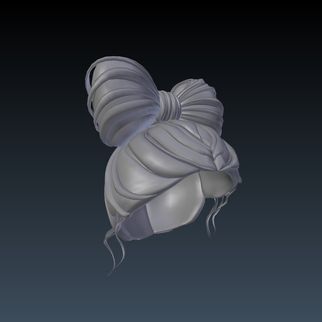 Hairstyle Secondlife 3D Model - TurboSquid 1650520