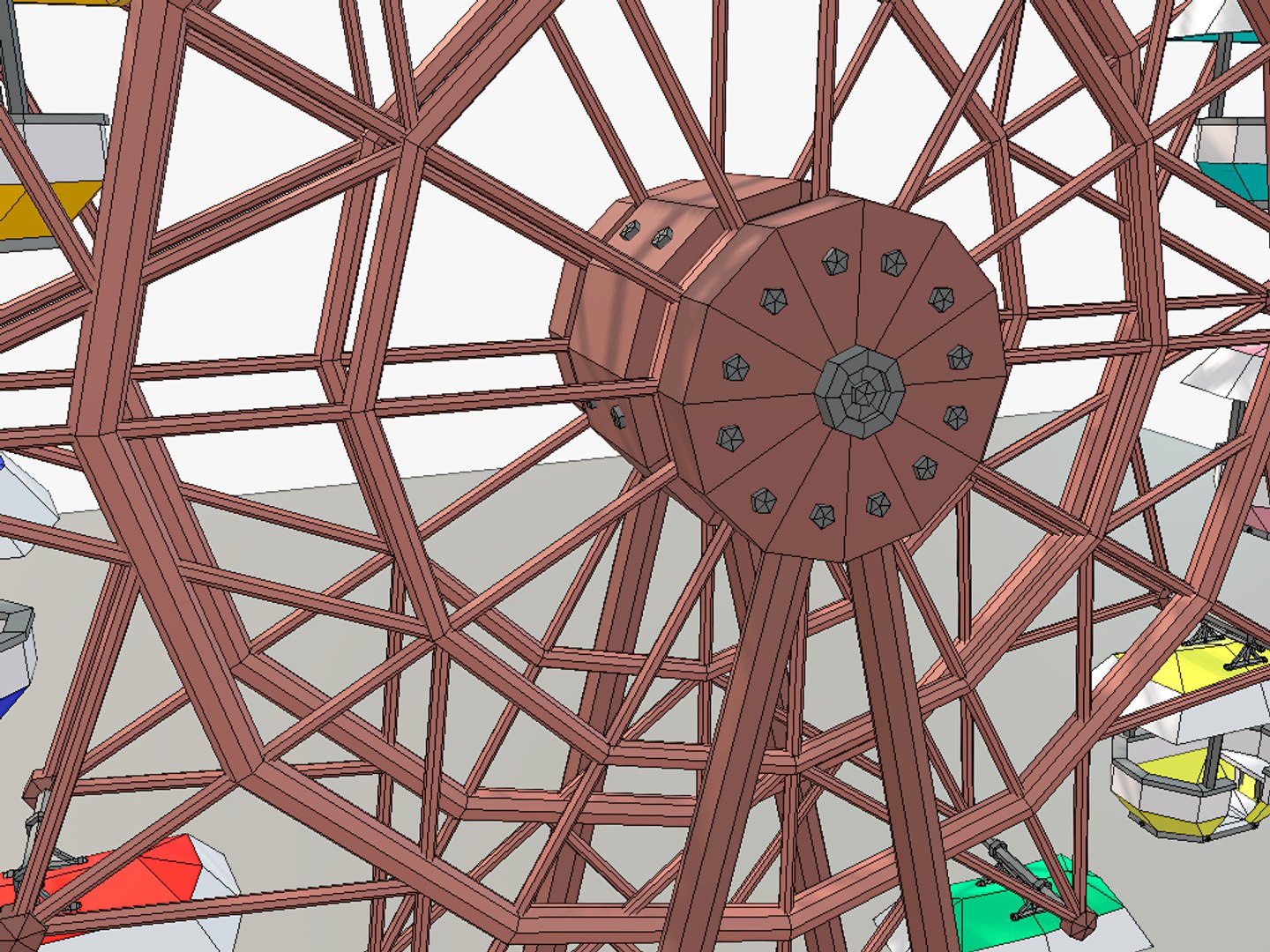 3d Model Of Ferris Wheel