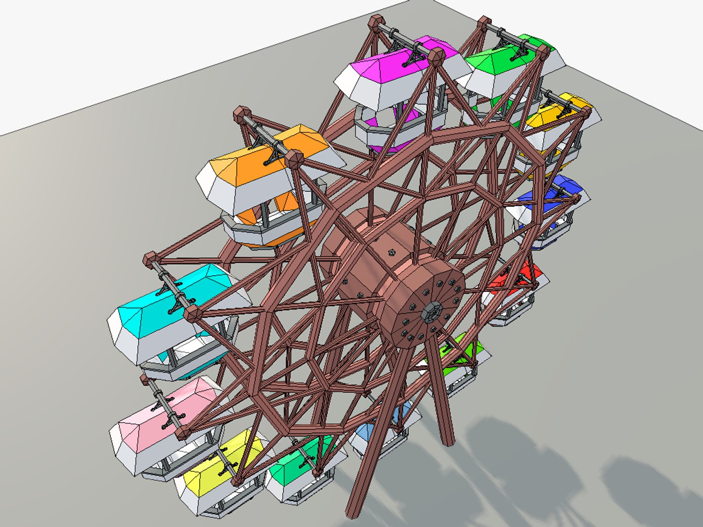 3d Model Of Ferris Wheel