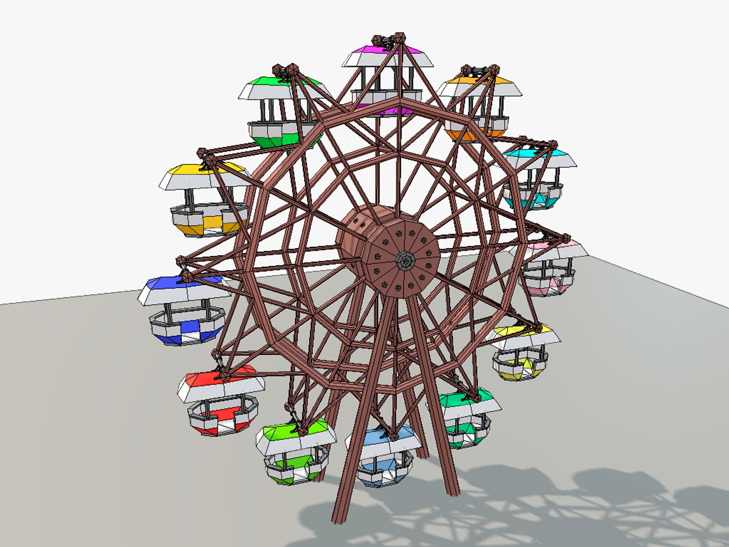 3d Model Of Ferris Wheel
