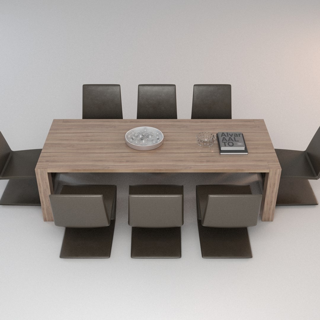 3d dining chairs model