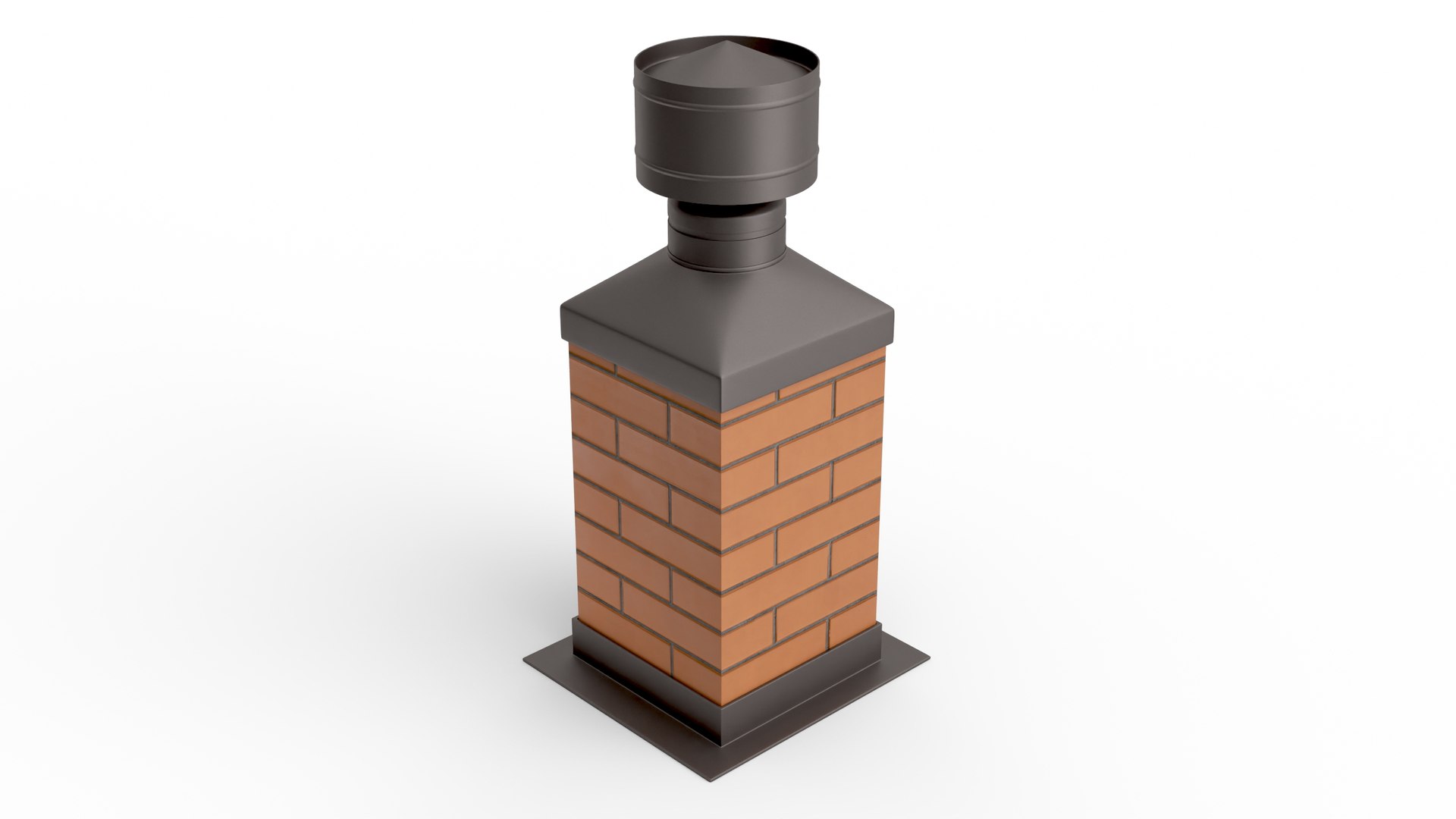 3D Masonry Fireplace Chimney Model - TurboSquid 2046631