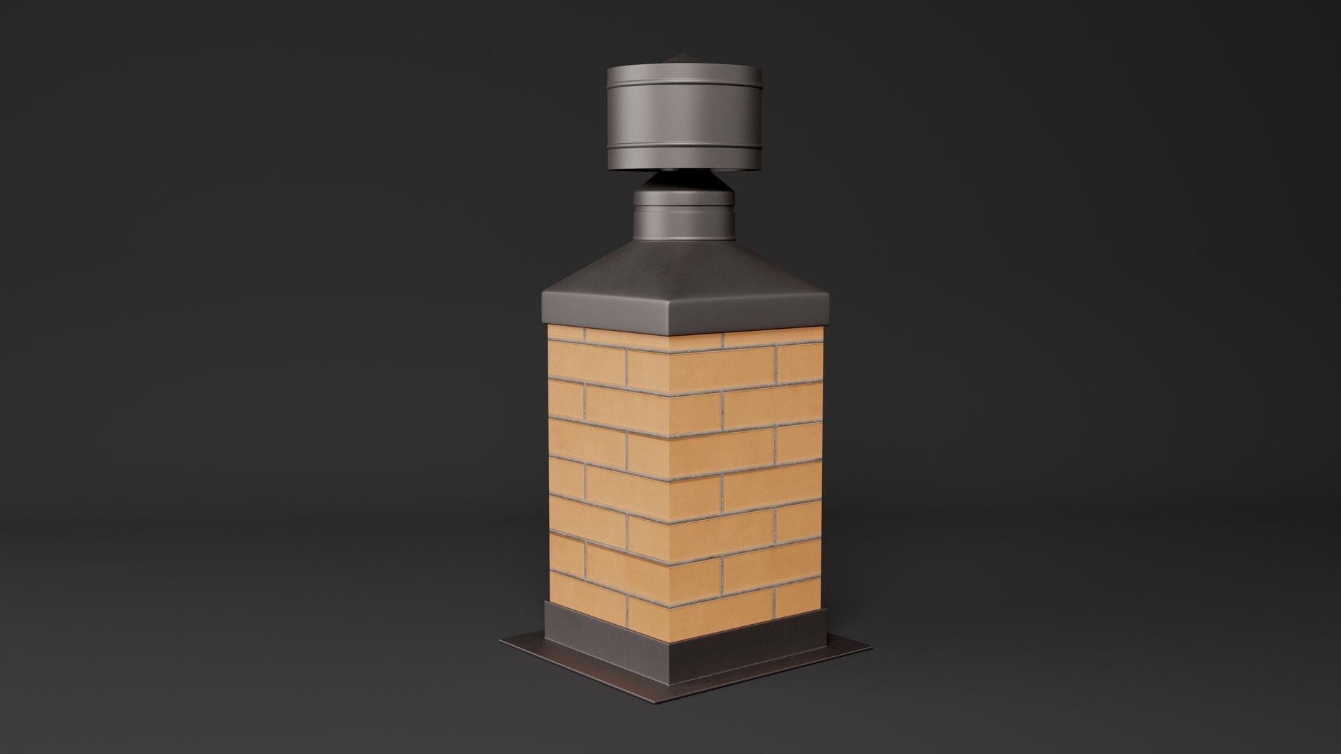 3D Masonry Fireplace Chimney Model - TurboSquid 2046631