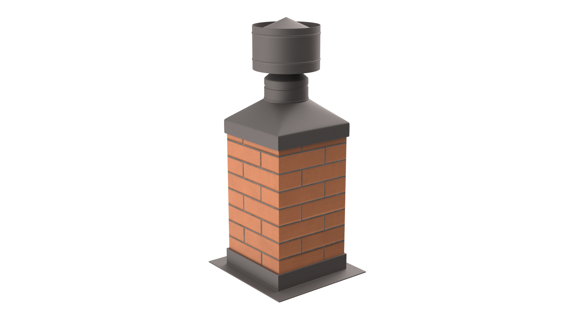 3D Masonry Fireplace Chimney Model - TurboSquid 2046631
