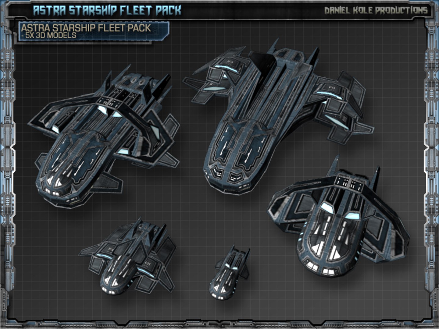 3d Model Astra Starship Pack 1