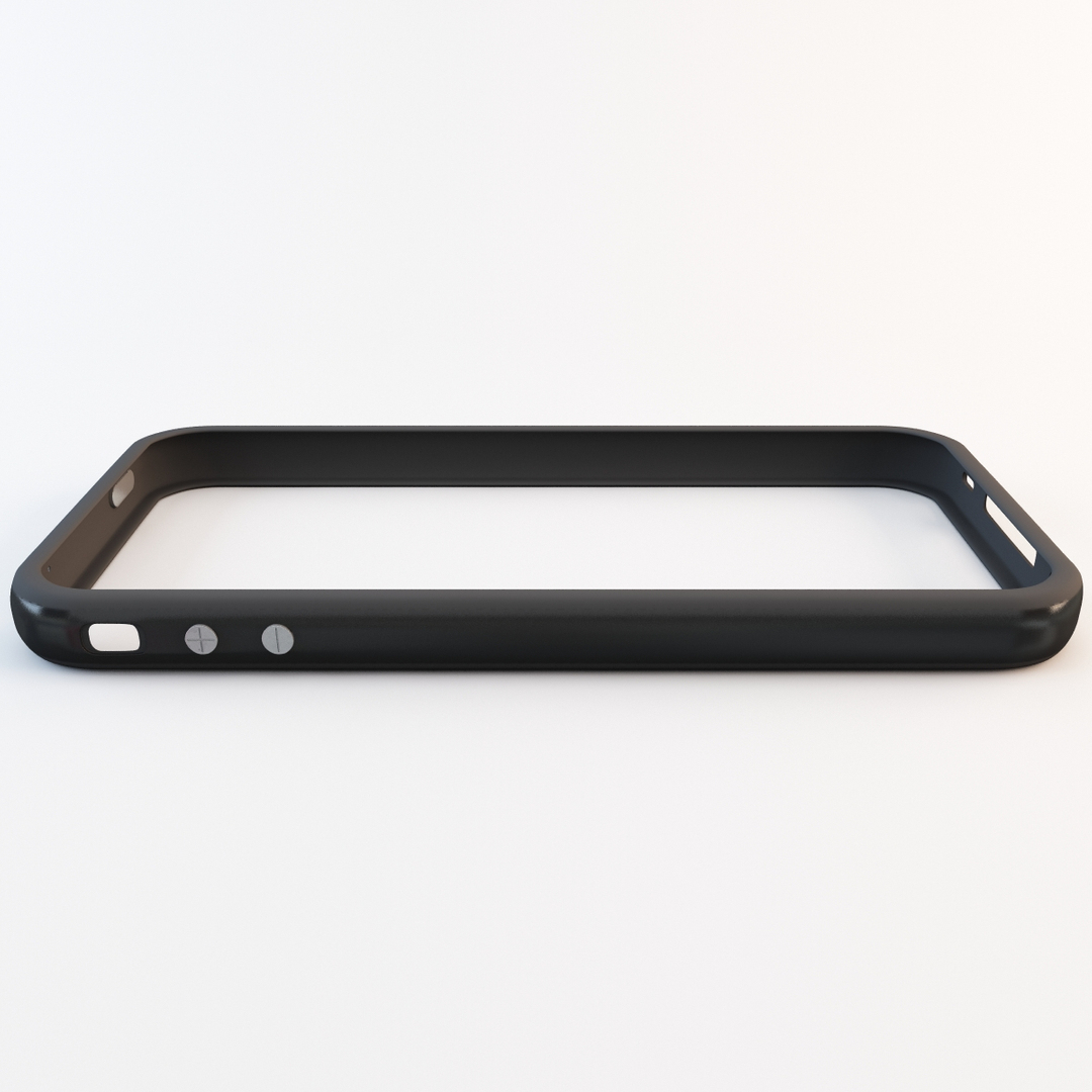 Black Iphone 4 Bumper 3d Model