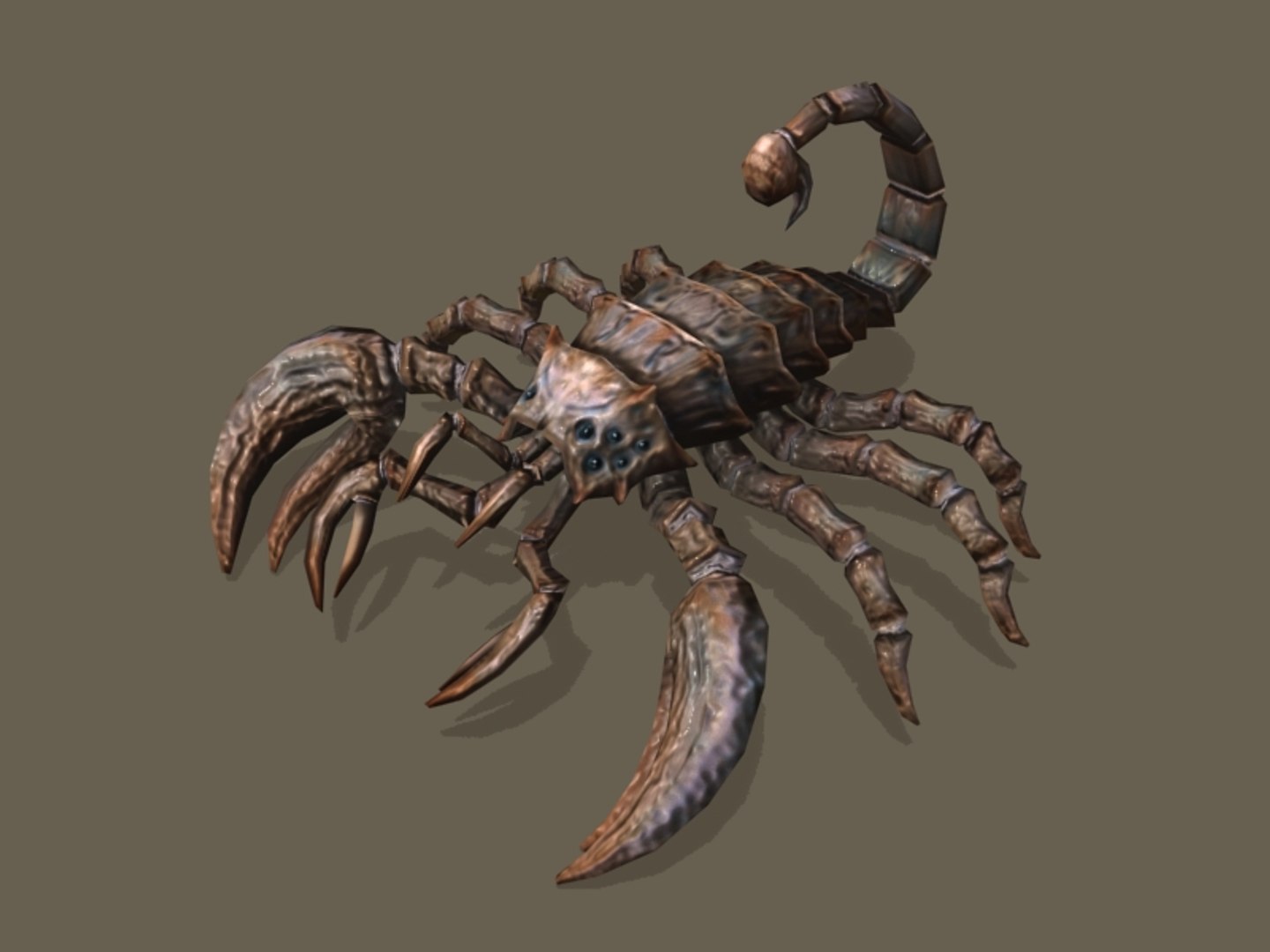 3d Model Mutant Scorpion