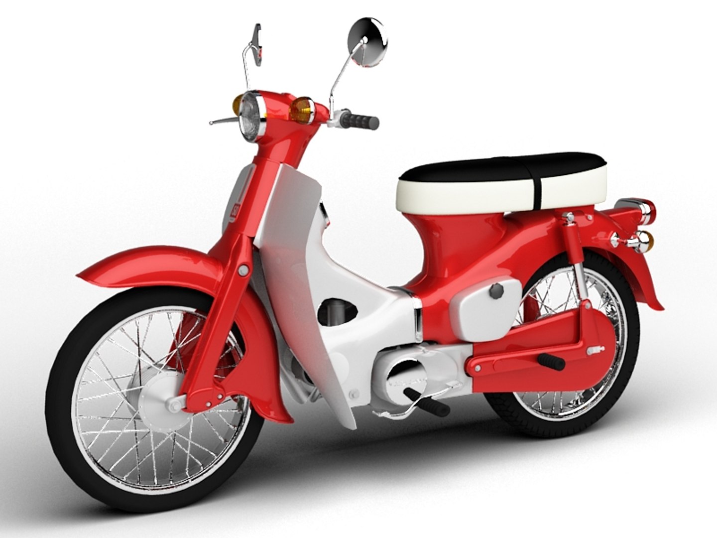 Honda C50 Cub 1967 3d Model