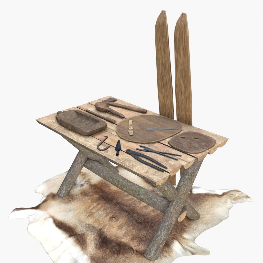 3D Household items of the Middle Ages - 15 pieces - TurboSquid 2013442