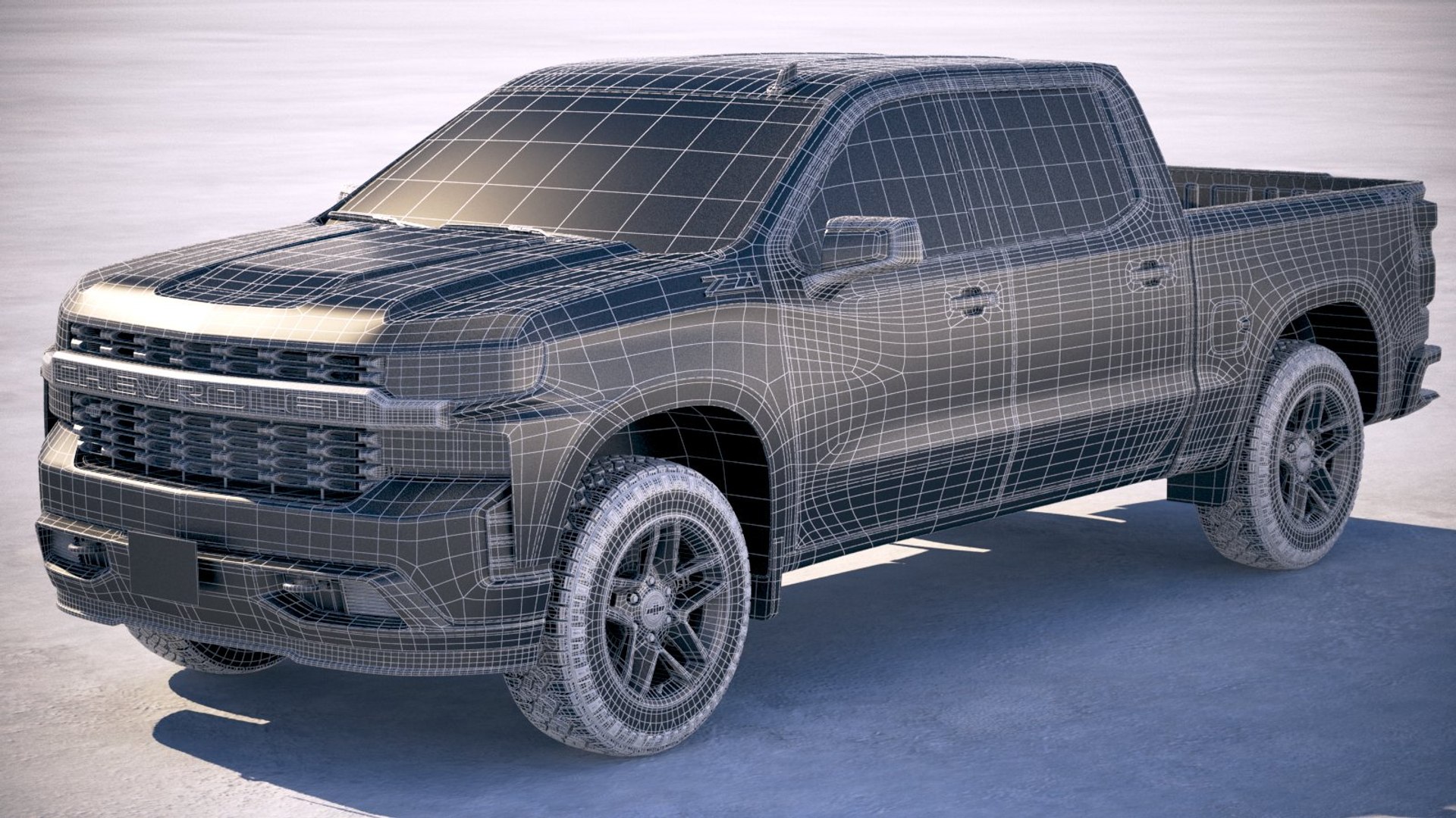 Chevrolet Silverado Custom 3D - TurboSquid 1251801