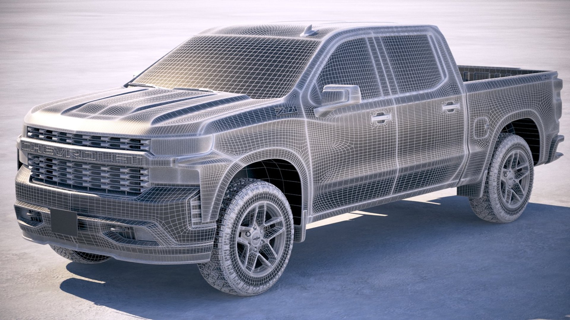 Chevrolet Silverado Custom 3D - TurboSquid 1251801