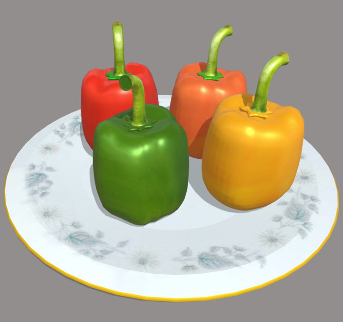 modelo 3d 4 Peppers chili - TurboSquid 2047089