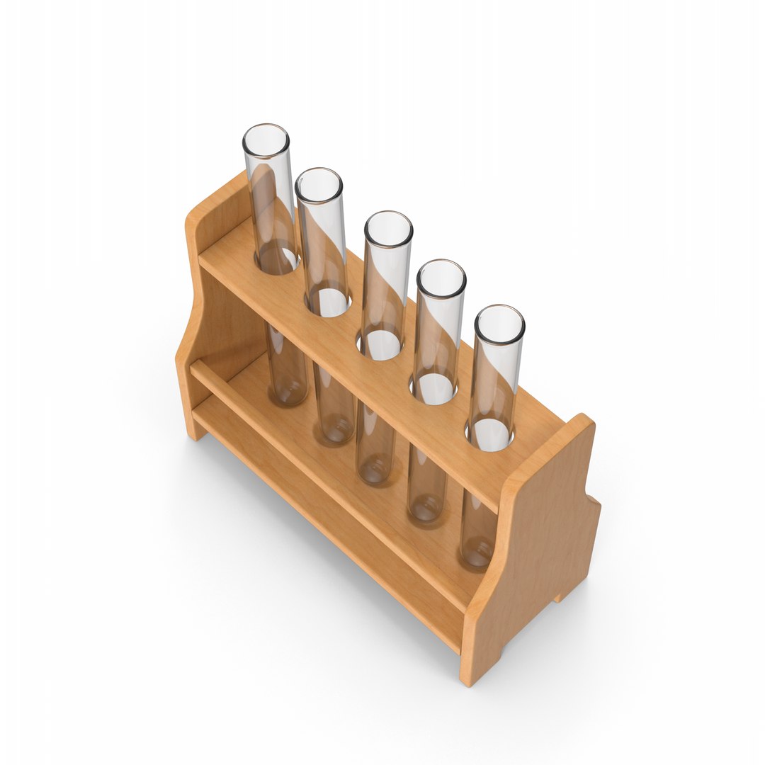 Wooden Test Tube Rack 3D - TurboSquid 1903702