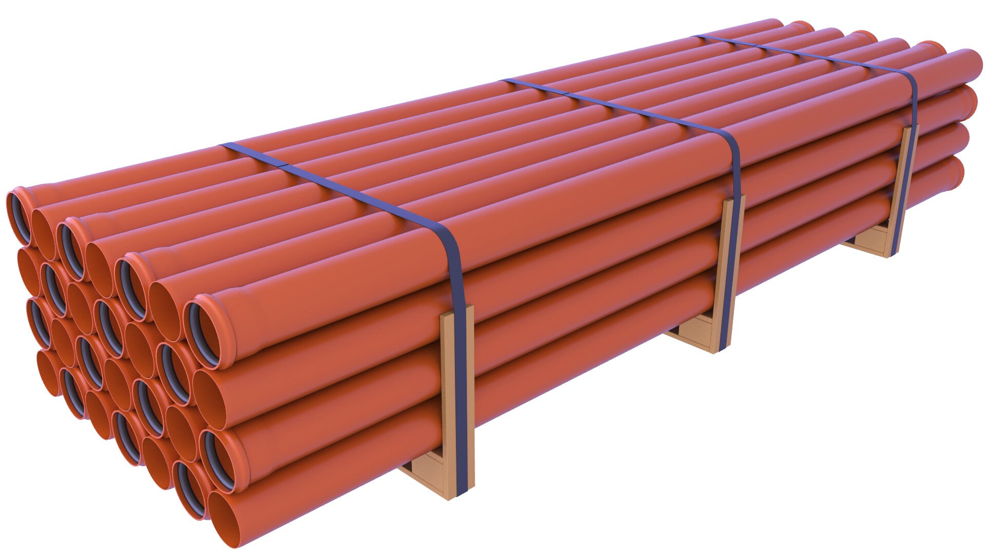 Pallet Plastic Pipe 29 3D - TurboSquid 2096452
