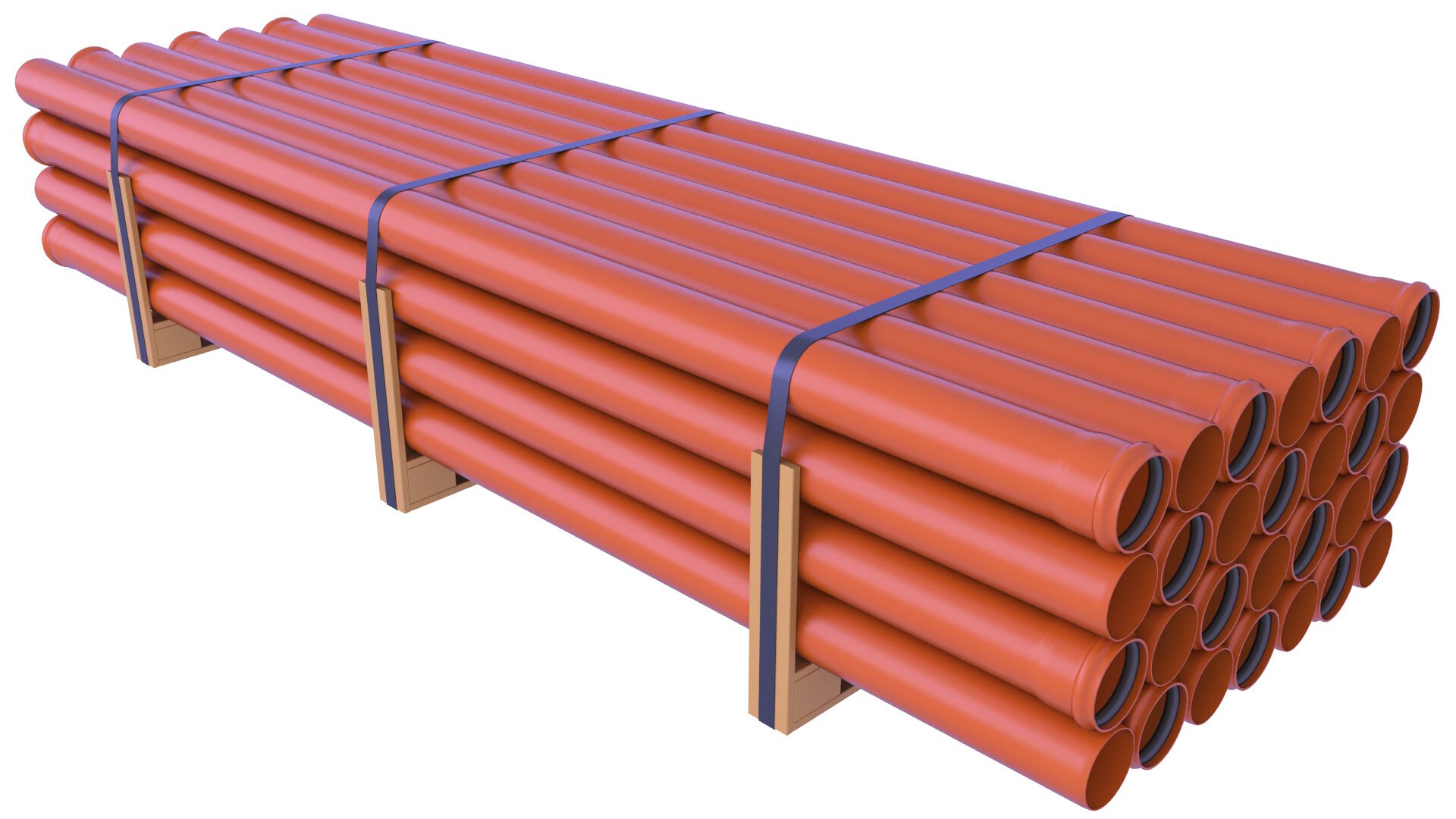 Pallet Plastic Pipe 29 3D - TurboSquid 2096452