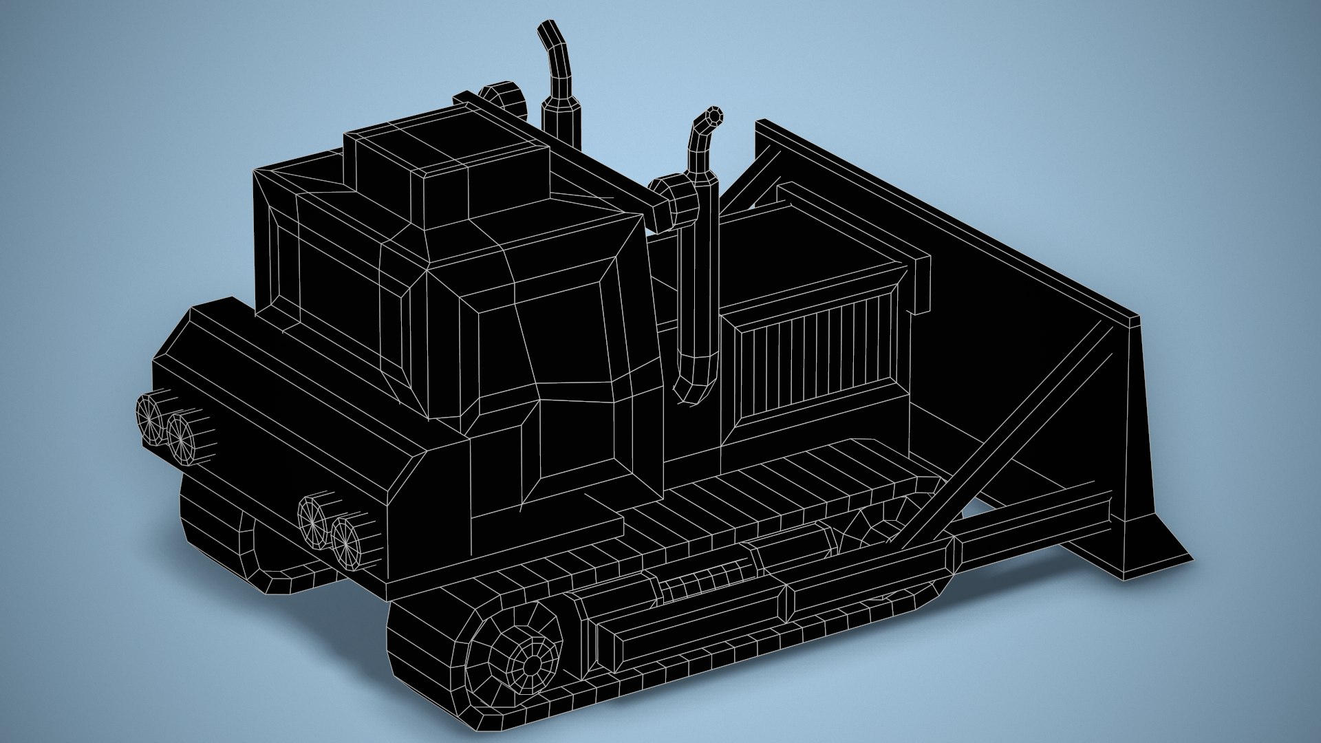 Stylized Bulldozer - Low Poly Game Ready 3D Model - TurboSquid 1985685