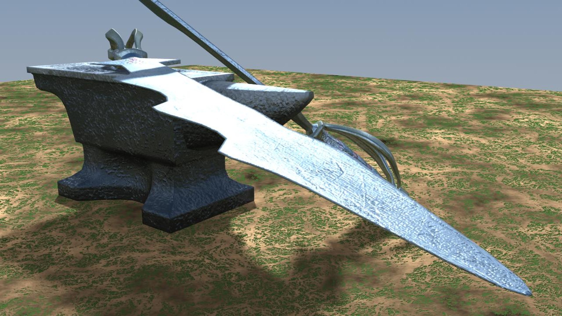 3d Sword Anvil Model